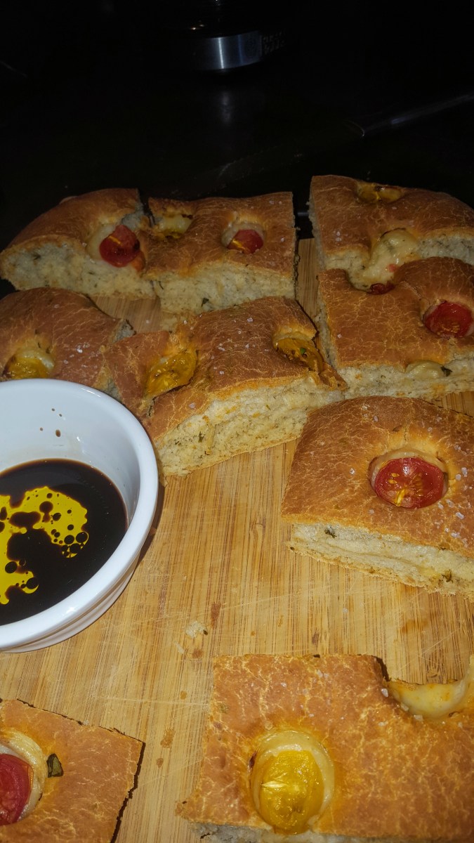 Tomato & Basil Focaccia | THE WEE CALEDONIAN COOK