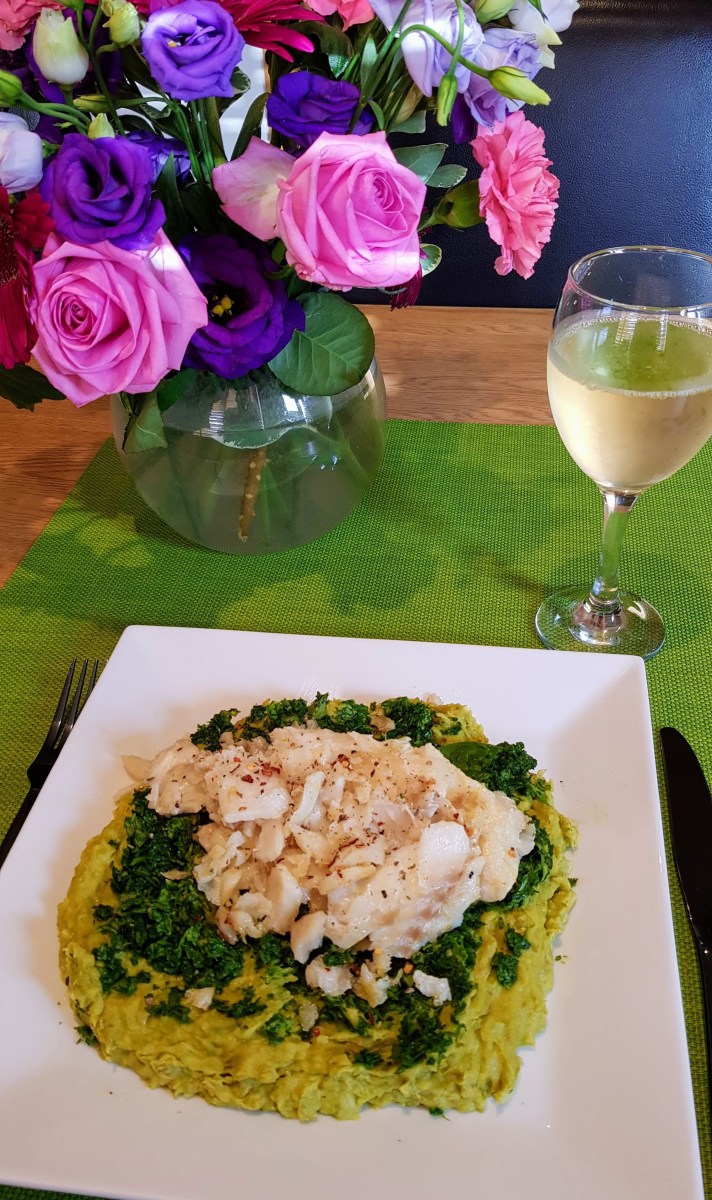 Scottish Cod with Pea & Asparagus Mash | THE WEE CALEDONIAN COOK