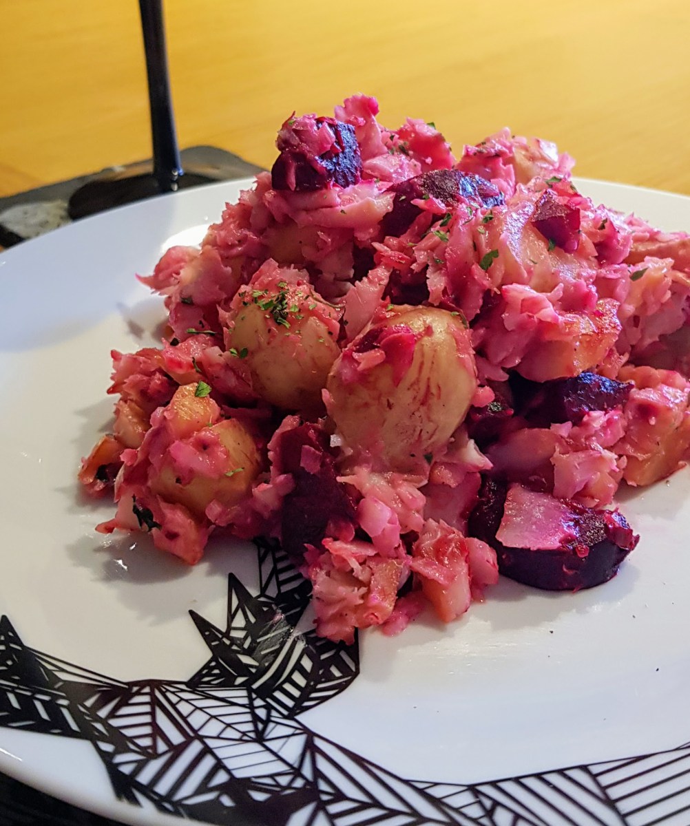 Smoked Haddock, Beetroot & Potato Hash | THE WEE CALEDONIAN COOK