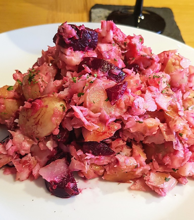 Smoked Haddock, Beetroot & Potato Hash | THE WEE CALEDONIAN COOK